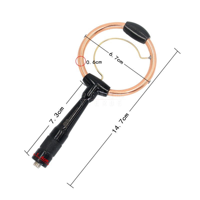 BNC SMA Male Female Stubby Dual-Loop Antenna Dual Band Circle High Gain ...