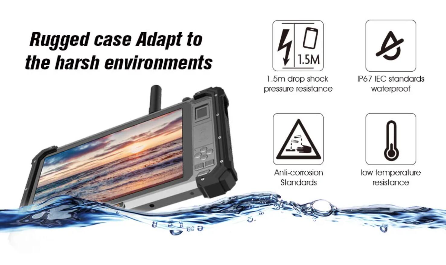 Outdoor Work DMR Rugged Tablet Runbo P5 Smart 4G GNSS RTK DigitalTablet ...