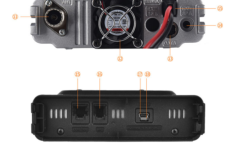 New Car Radio 6000R YAESU FTM-6000R 50W VHF/UHF Dual Band FM Mobile ...