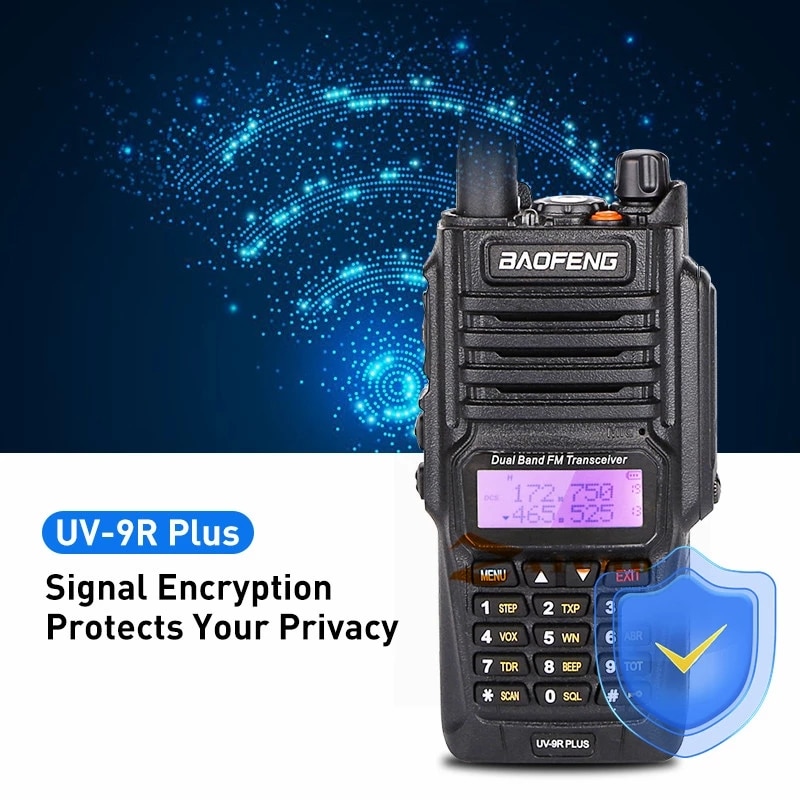 2023 Smart Analogue 10W Baofeng UV9R Plus Dual Band Waterproof Walkie Talkie - ALAFONE