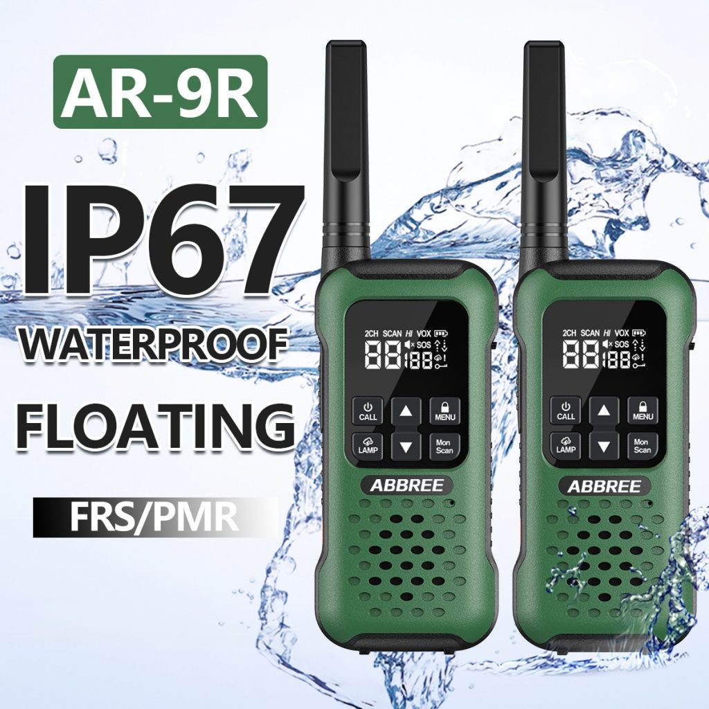 2pcs Discount FRS/PMR 446 Waterproof AR-9R Walkie Talkie for Fishing ...