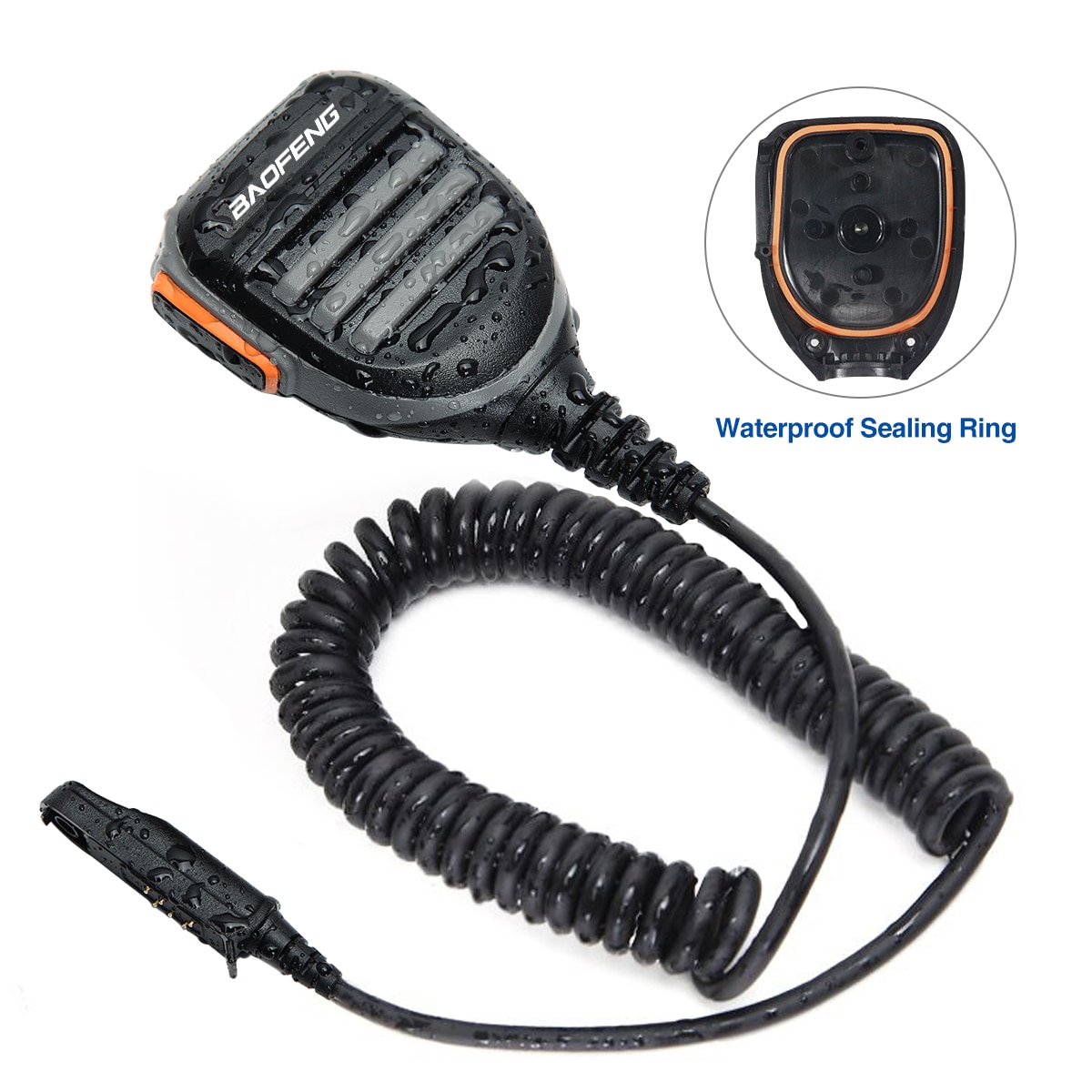 Waterproof Speaker Mic for Baofeng UV-9R Pro UV9R Plus