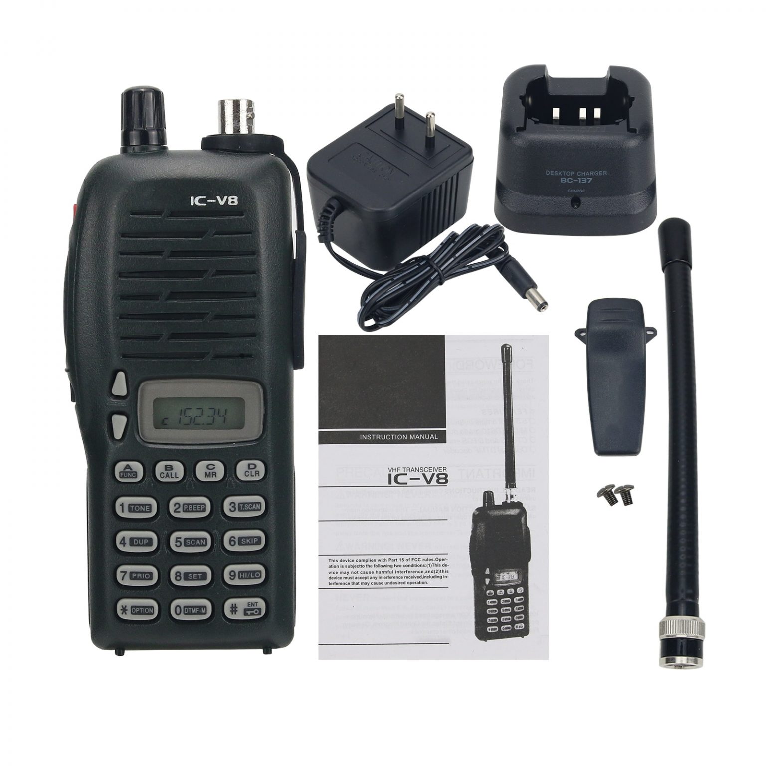 ICOM IC-V8 VHF Transceiver 5.5W ICOM V8 Portable VHF Radio - ALAFONE