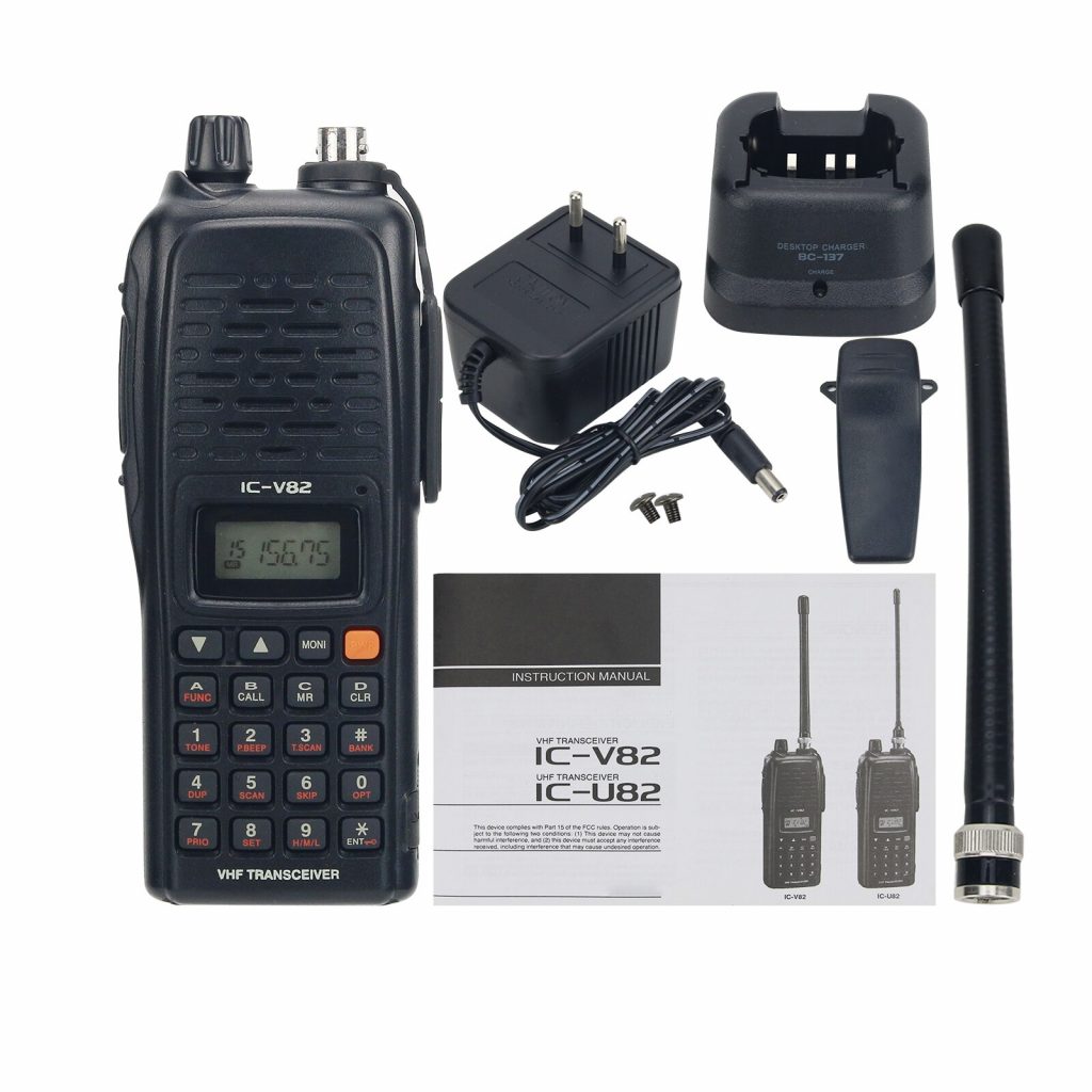 Portable ICOM V82 Radios 7W 3-7KM ICOM IC-V82 VHF Transceiver - ALAFONE