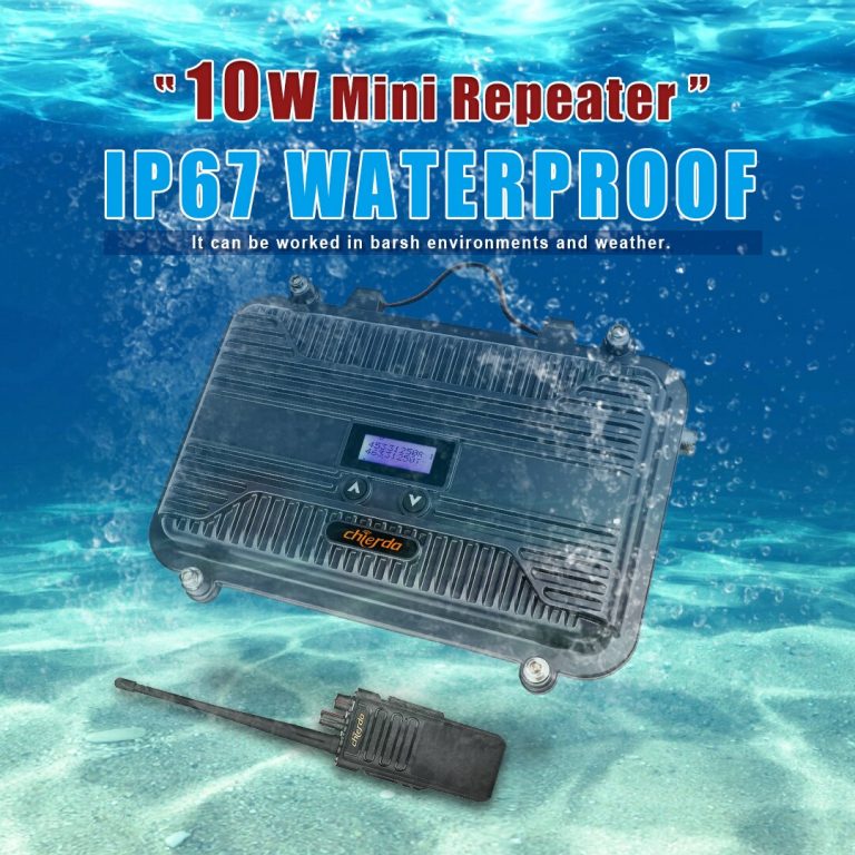 10W Mini Repeater IP67 Waterproof Long or Short Antenna 15km UHF ...