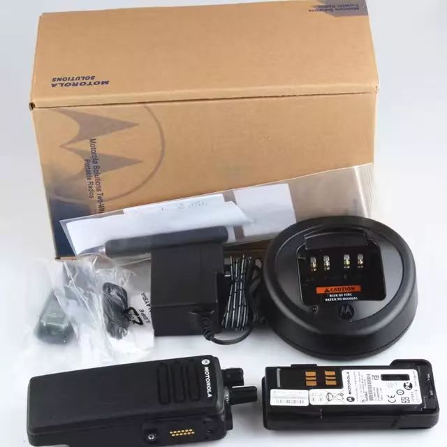 Motorola GP328D Portable Digital Two-way Radio Handheld Walkie Talkie