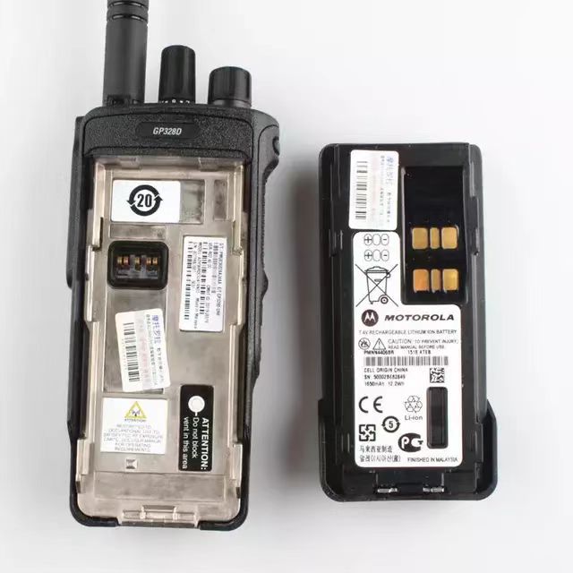 Motorola GP328D Portable Digital Two-way Radio Handheld Walkie Talkie