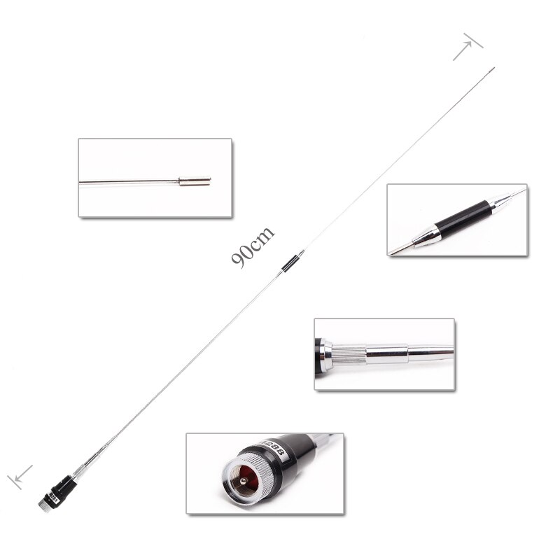 NAGOYA M288 Dual Band Mobile Radio Antenna for QYT KT-8900D 7900D ...