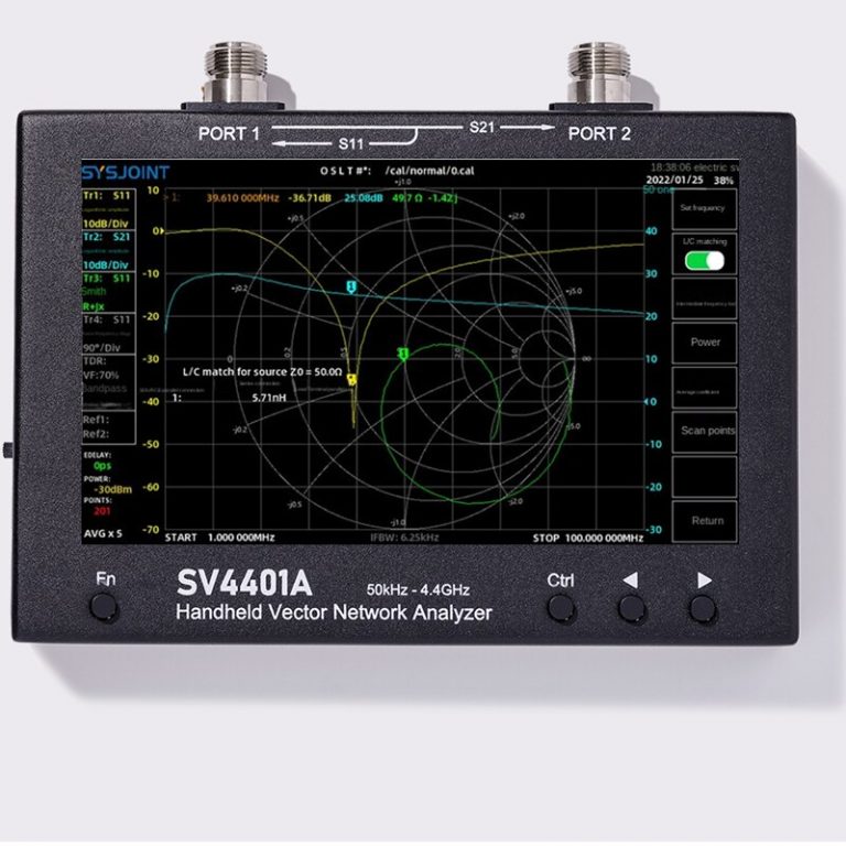 New Handheld VNA NanoVNA SV4401A Vector Network Analyzer HF VHF UHF ...