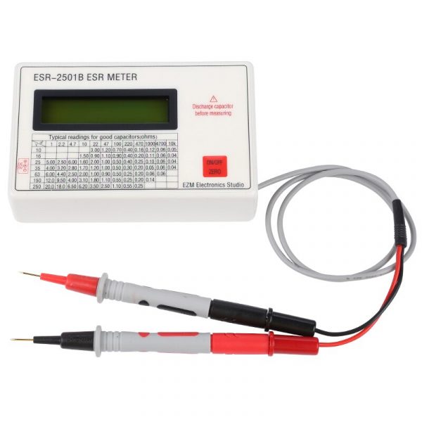 New ESR2501B ESR Meter DCR ESR-2501B Tester - ALAFONE