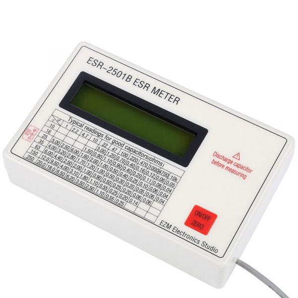 New ESR2501B ESR Meter DCR ESR-2501B Tester
