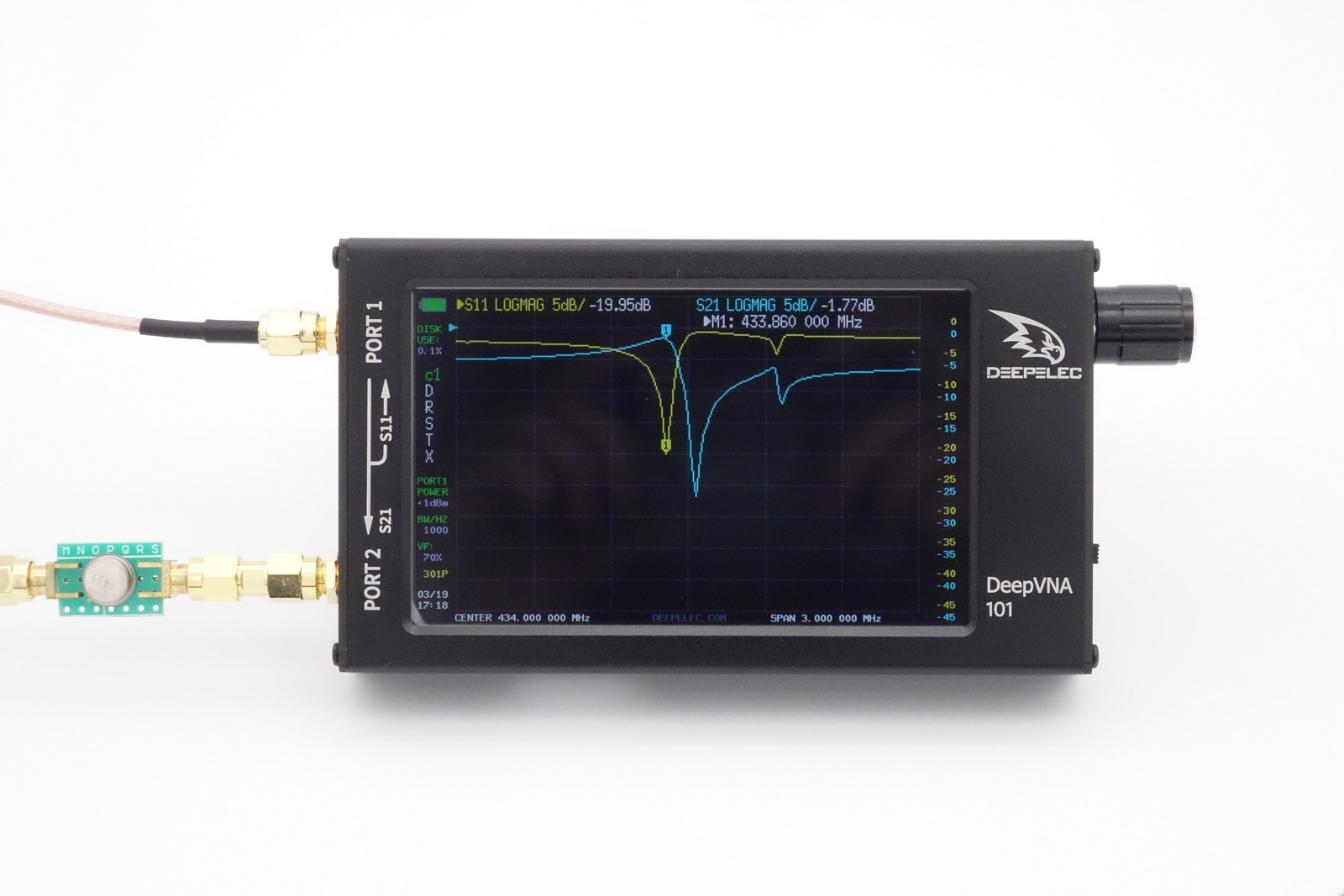 Upgrade of NanoVNA-F New Handheld Vector Network Analyzer DeepVNA 101 ...