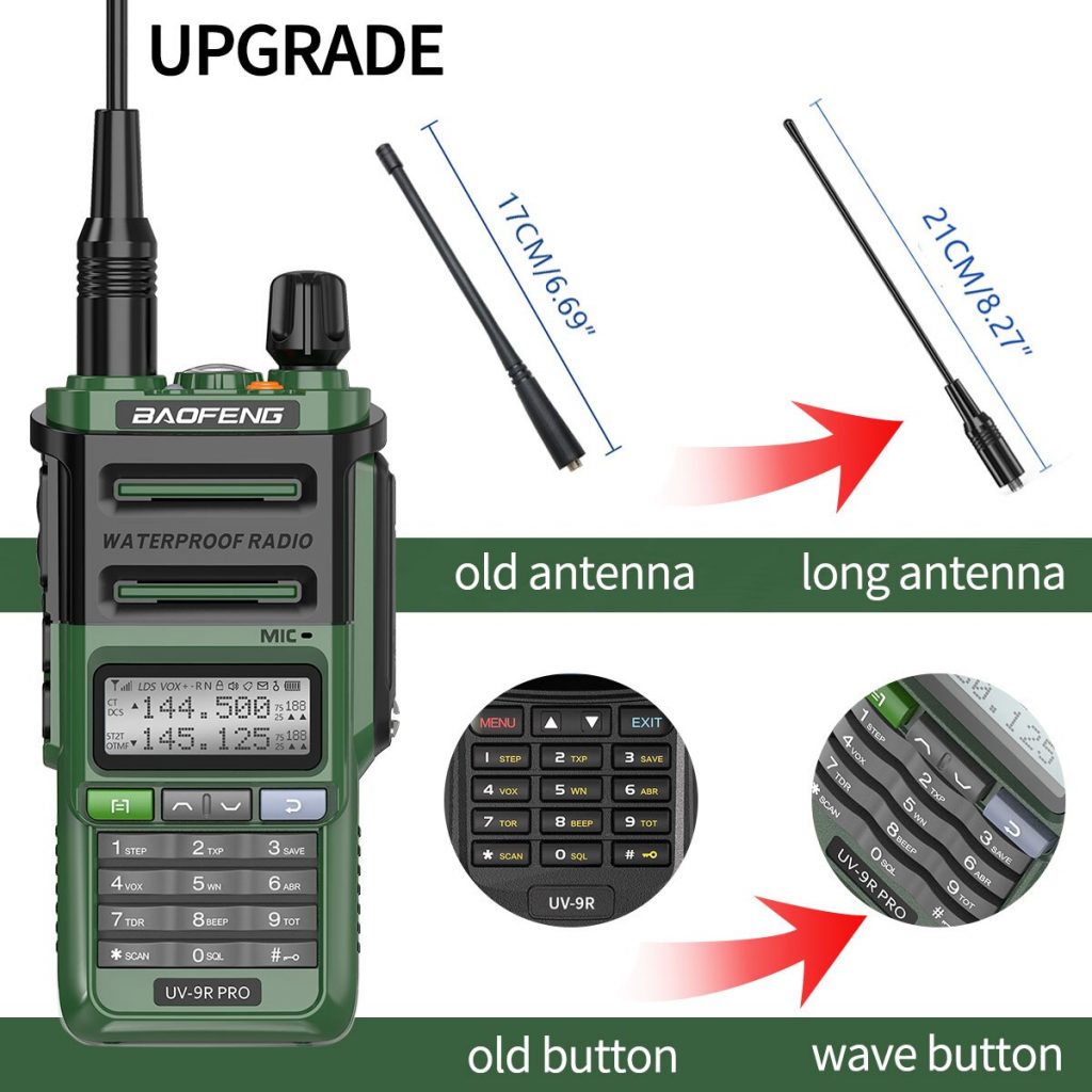 Baofeng GMRS-9R IP67 Waterproof High Power GMRS Ham Two Way Radio - ALAFONE