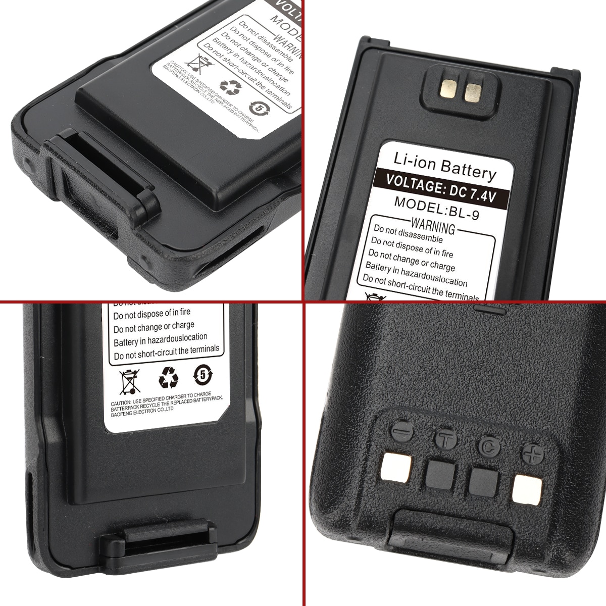 Baofeng UV-9R Pro Battery for Pofung UV9R Plus UV-XR Radios - ALAFONE