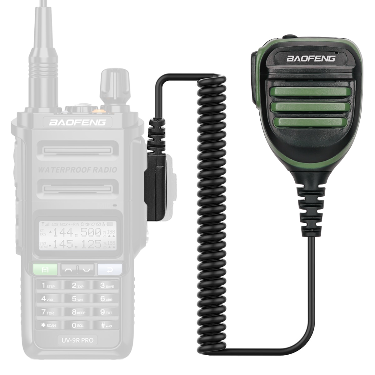 Waterproof Speaker Mic for Baofeng UV-9R Pro UV9R Plus