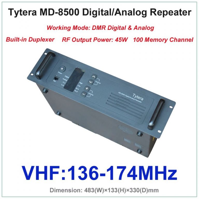 Tytera TYT MD-8500 VHF DMR Digital Analog Repeater MD8500 Duplexer RF ...