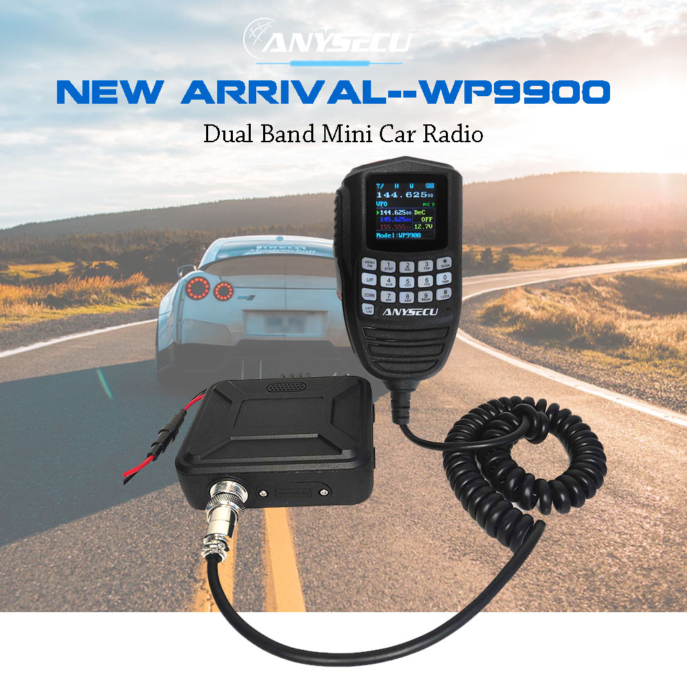 New Arrival Anysecu WP-9900 Dual Band Mini Mobile Radio WP9900 with ...