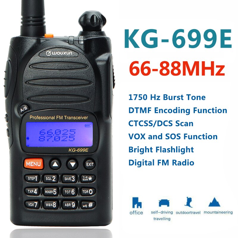 Wouxun KG-699E 66-88MHz Ham Radio - ALAFONE