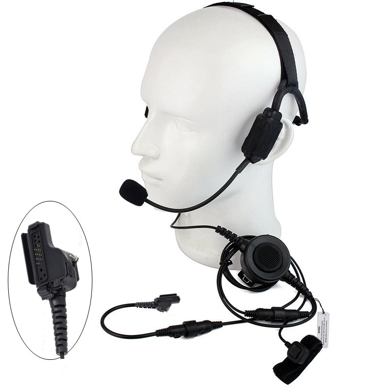 Headset Boom Microphone Motorola HT1000 XTS1500 XTS2500 Military Bone ...