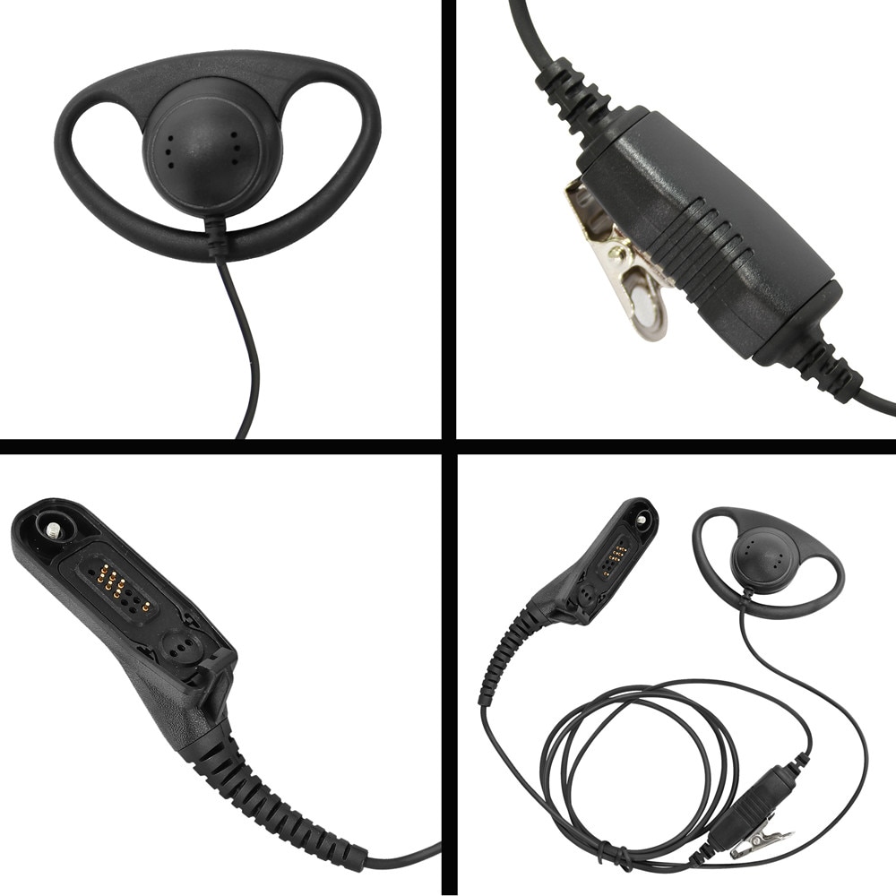 High Quality D Style Earpiece Replacement for Motorola APX6500 APX7000 ...