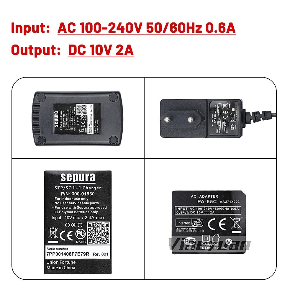 NEW Desktop Battery Charger Base for Sepura STP8000 STP8038 SEP8040 ...