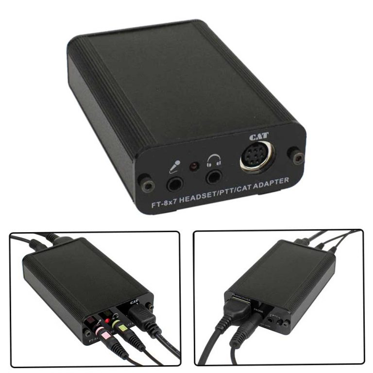 Headphone Mic PTT Phone Adapter YAESU FT818ND FT857 FT891 headset cat ...