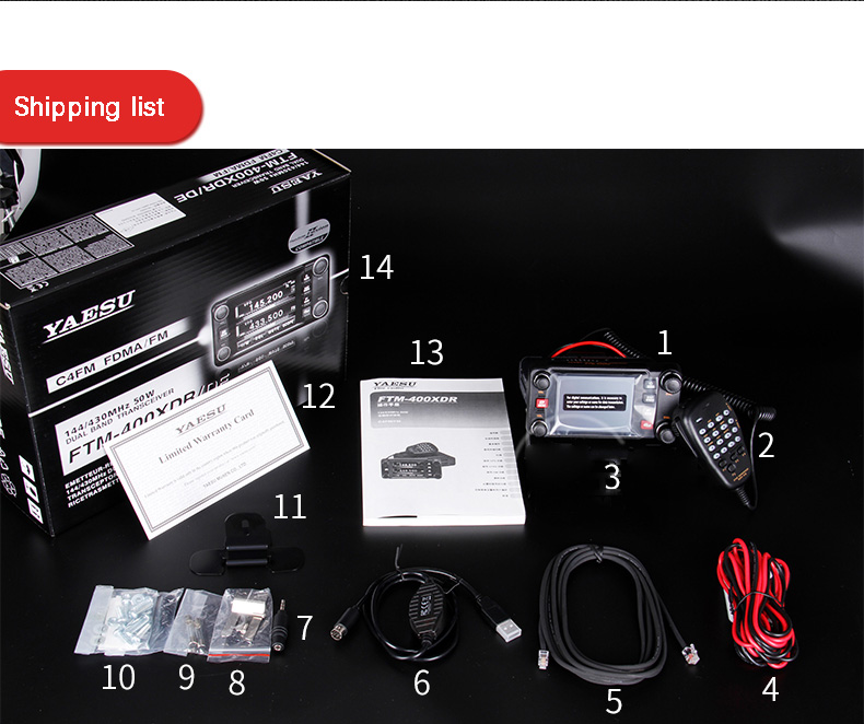 Latest Yaesu FTM-400XDR C4FM / FDMA Dual-Band Touch Screen Digital Car ...