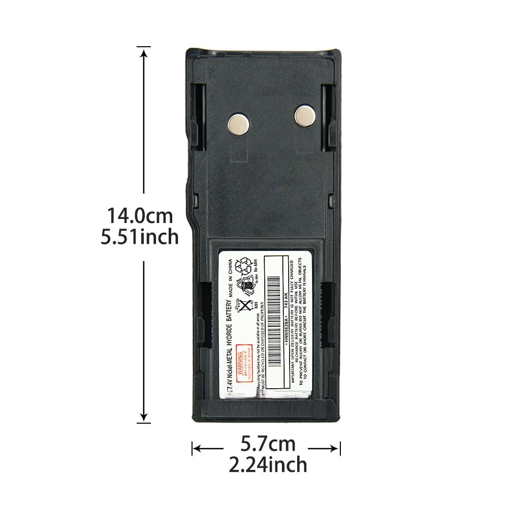 Motorola GP300 Battery Replacement HNN9628A Batteries for Motorola P080 ...