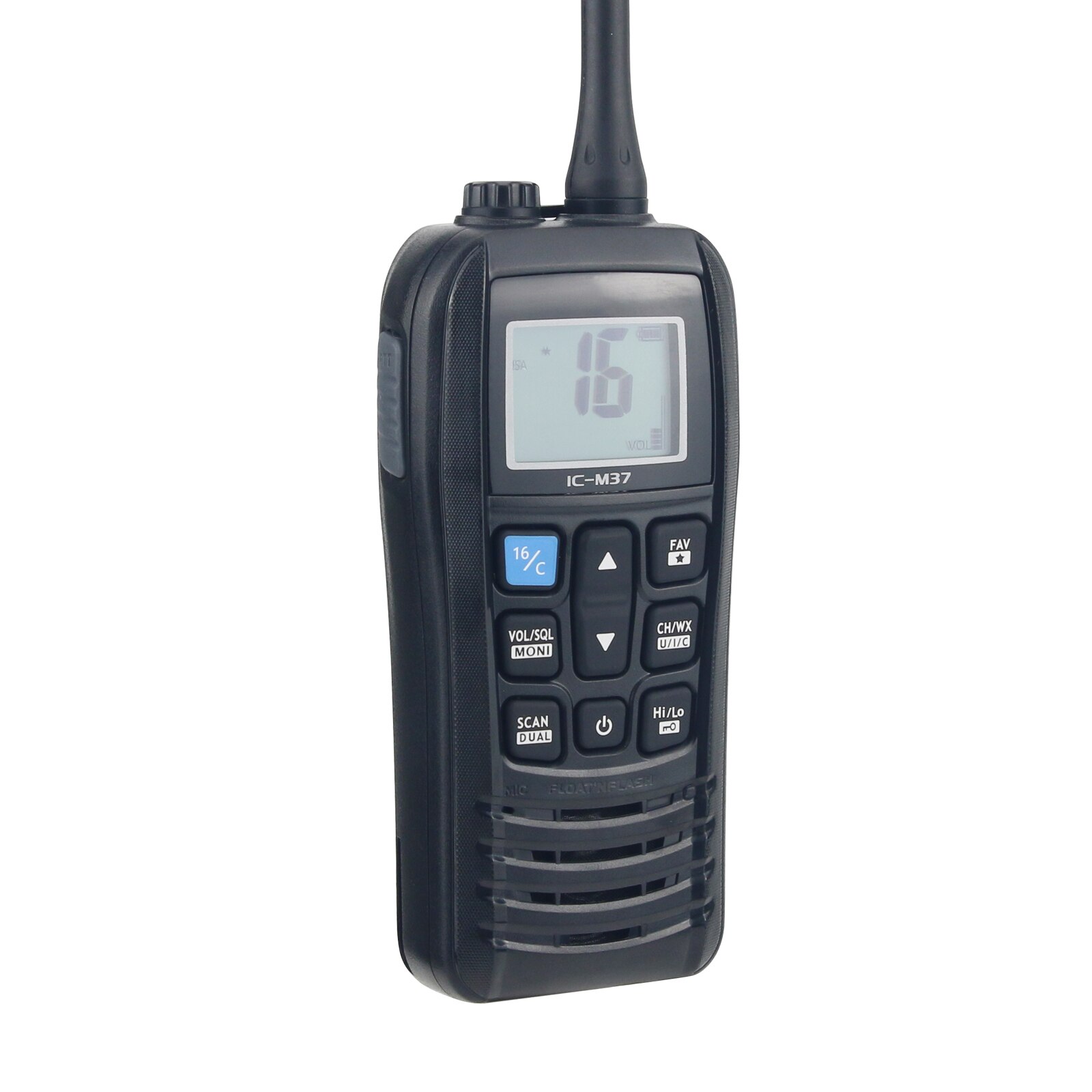 ICOM IC-M37 6W 5KM VHF Handheld Marine Transceiver ICOM M37 Ship Boats ...