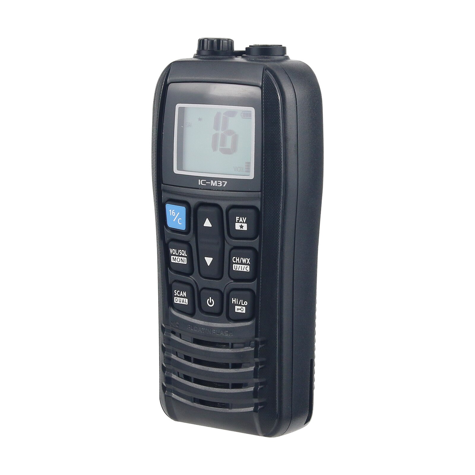 ICOM IC-M37 6W 5KM VHF Handheld Marine Transceiver ICOM M37 Ship Boats VHF Radio - ALAFONE