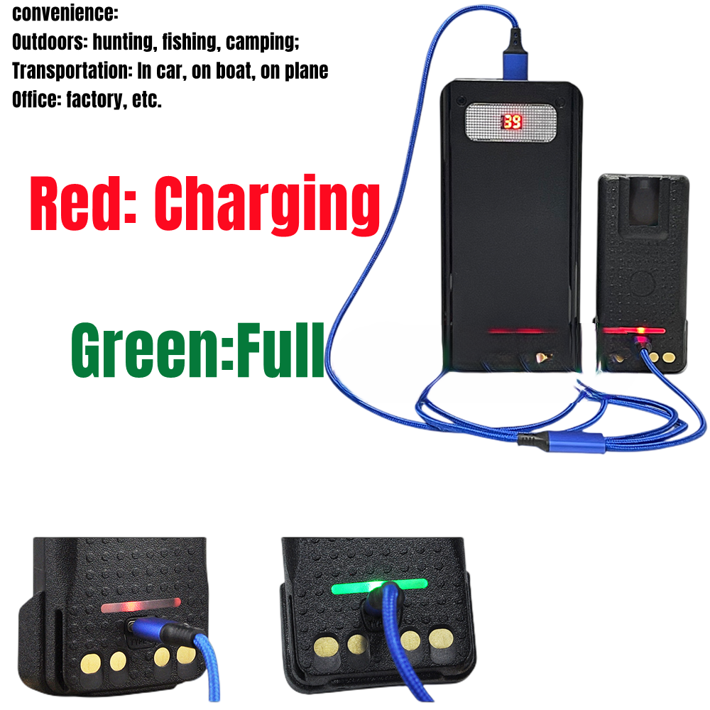 Motorola Radios Replacement Battery PMNN4409BR USB Rechargeable Battery ...