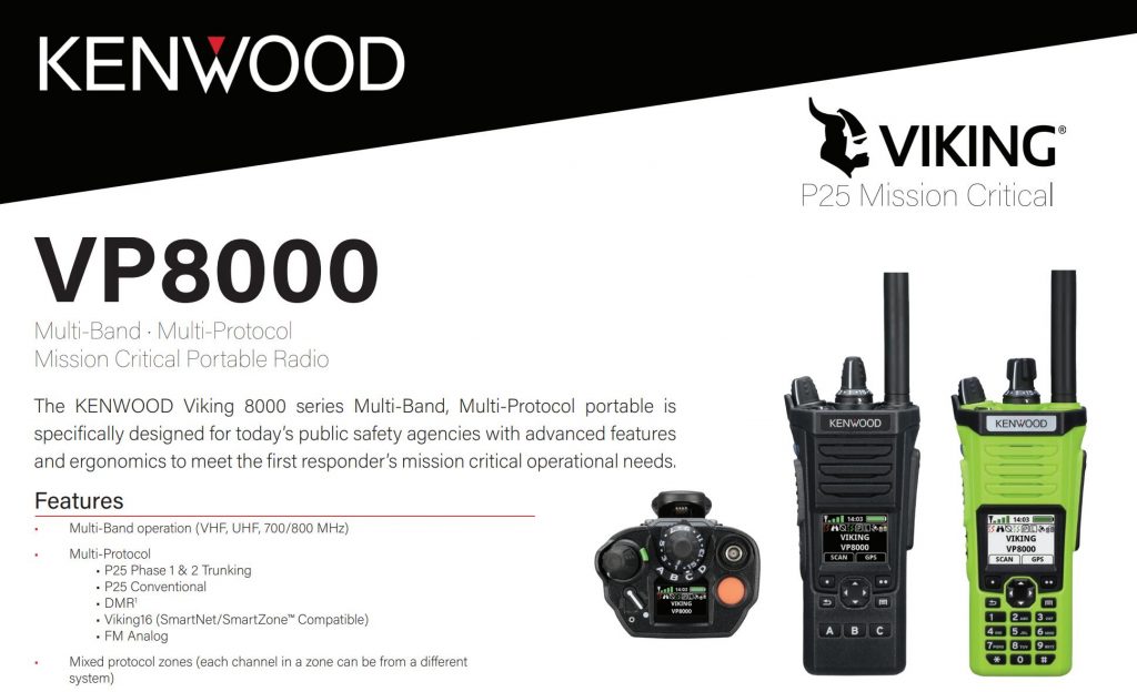Kenwood Viking VP8000 Multi-band Multi-Protocol Mission Critical ...