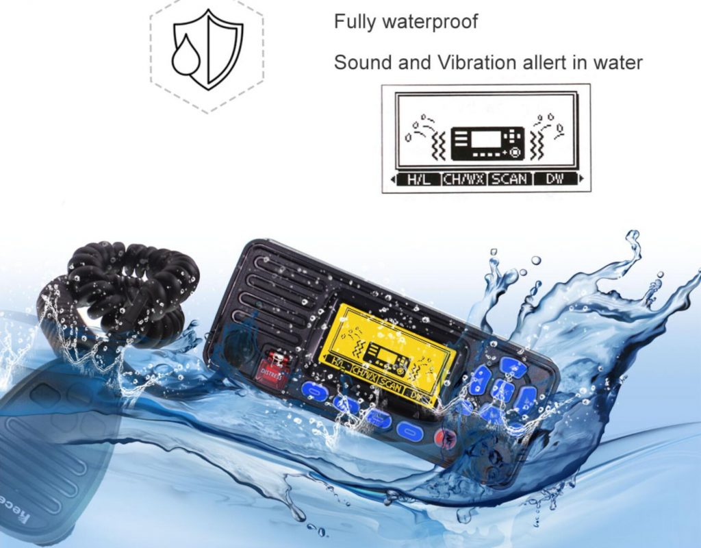 Latest Recent RS-509MG IP67 Fully Waterproof Modern Marine Mobile Radio ...