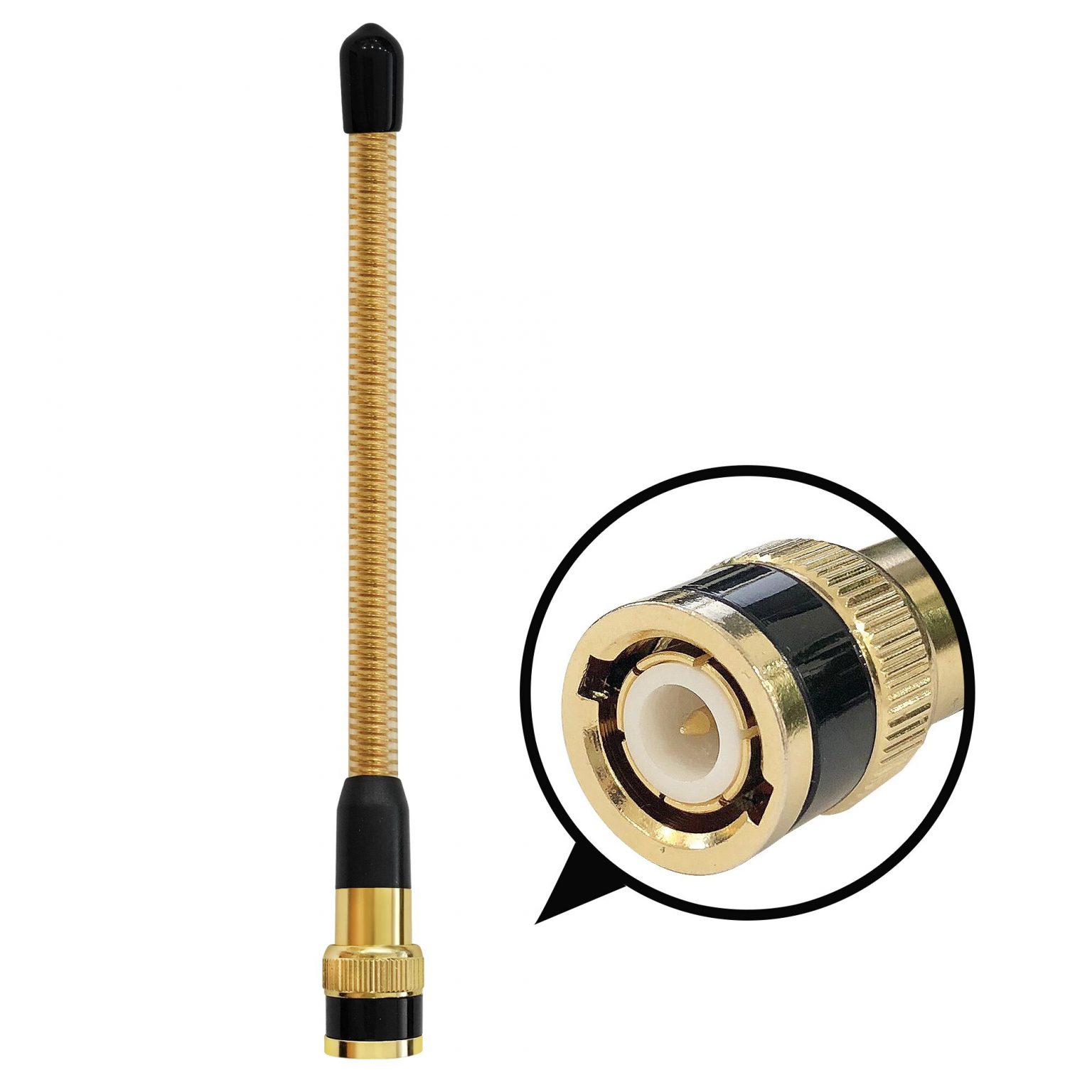 New Golden Antenna For ICOM IC-V82 IC-V85 IC-V85E IC-T3H IC-V80 BNC VHF Antenna - ALAFONE
