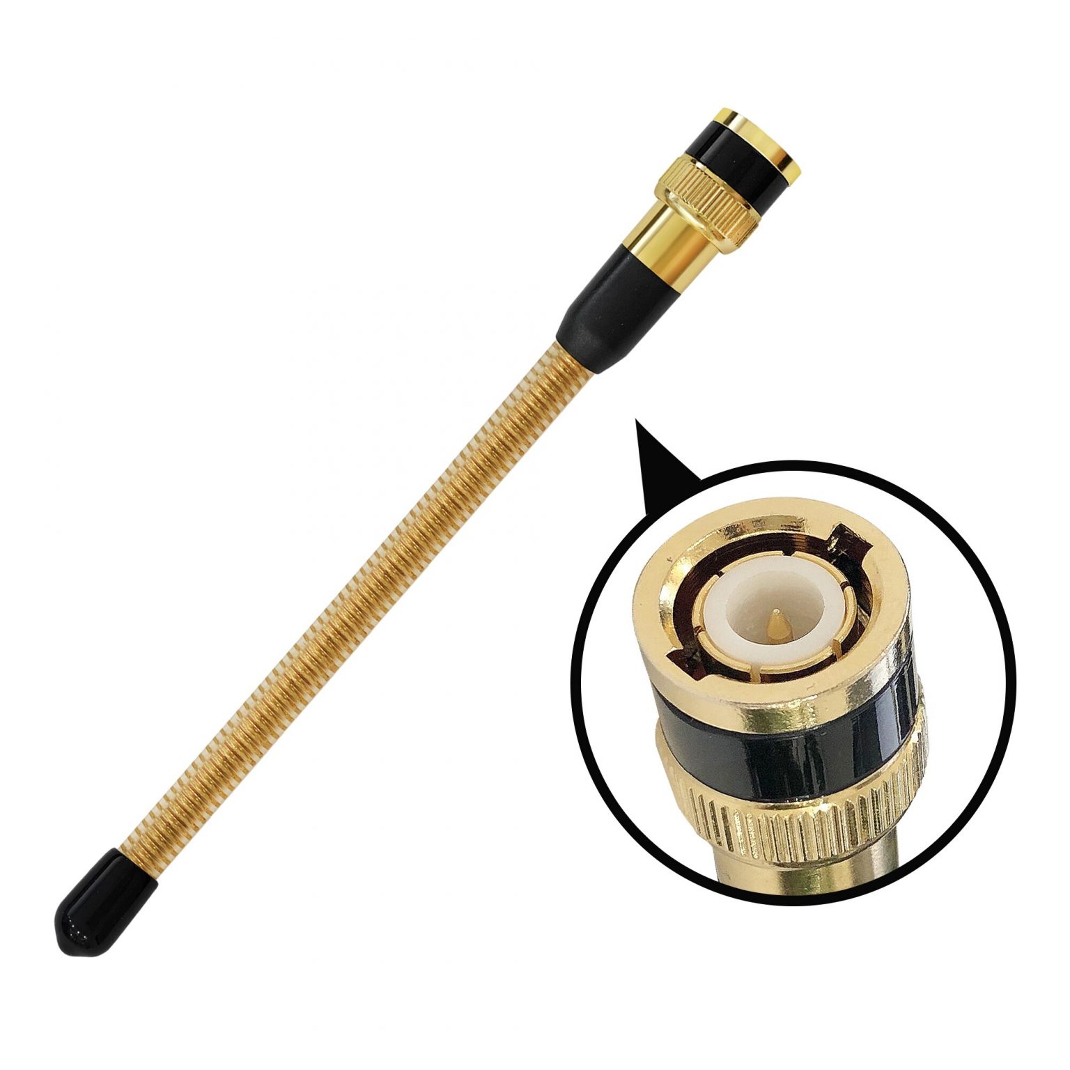 New Golden Antenna For ICOM IC-V82 IC-V85 IC-V85E IC-T3H IC-V80 BNC VHF ...