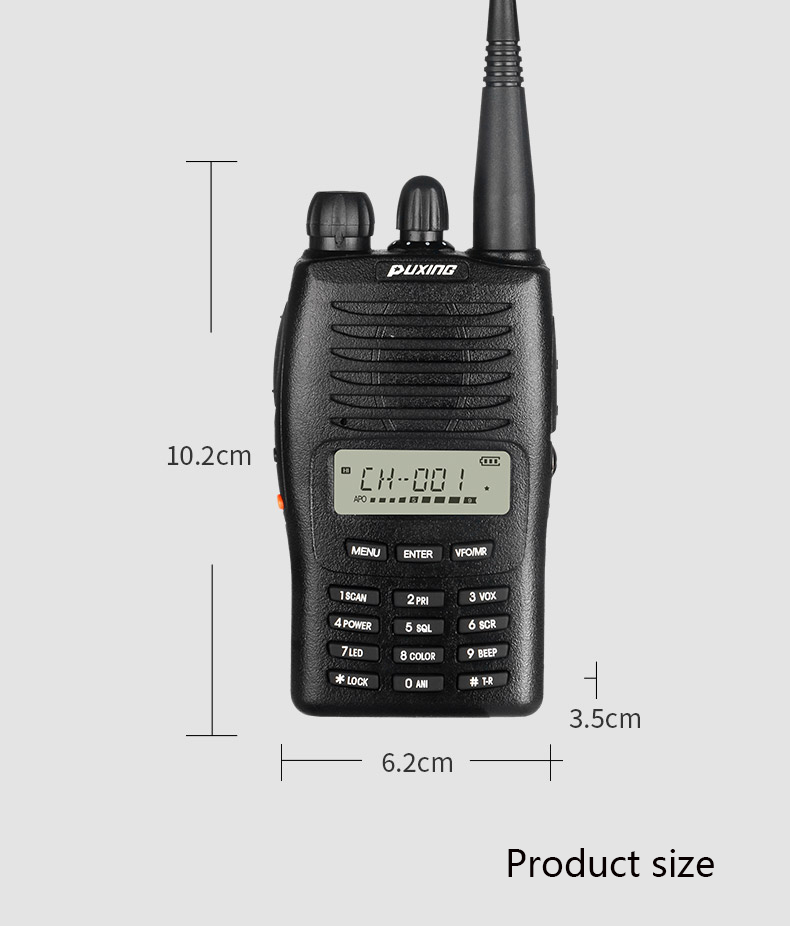 Puxing PX-777 VHF Portable Transceiver PX777 UHF VOX128CH 5W Ham ...