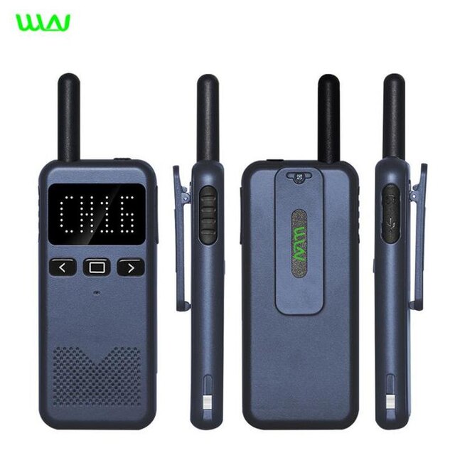 Ultra Thin Mini Radio WLN KD-C70 UHF Long Distance Pocket Walkie Talkie ...