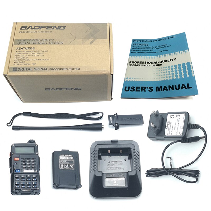 Baofeng UV-5RT Police DTMF Encoded VOX Advanced Dual Band Radio Hunting ...