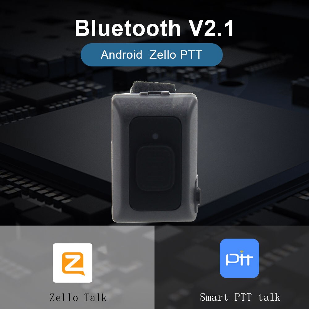 Wireless Hands-free Bluetooth Remote PTT Controller R16 Walkie Talkie ...