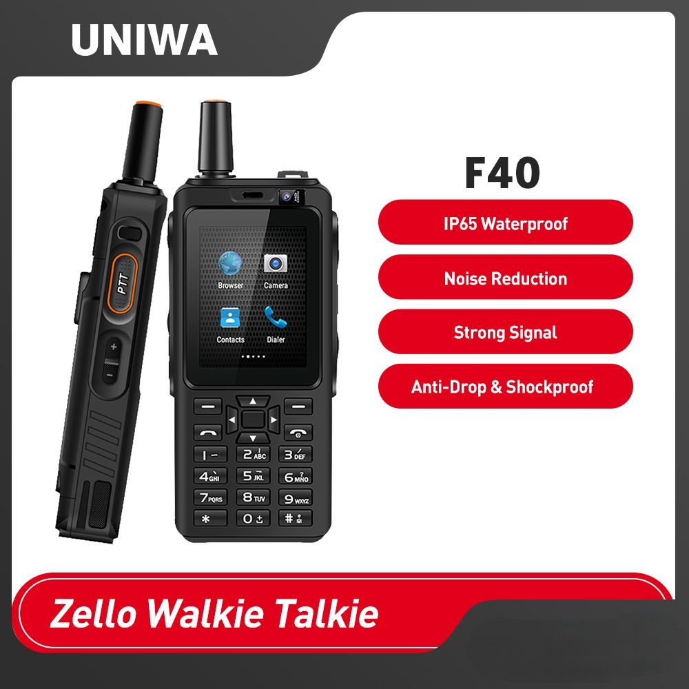 UNIWA Alps F40 4G Zello Walkie Talkie PTT Phone Quad Core IP65 ...