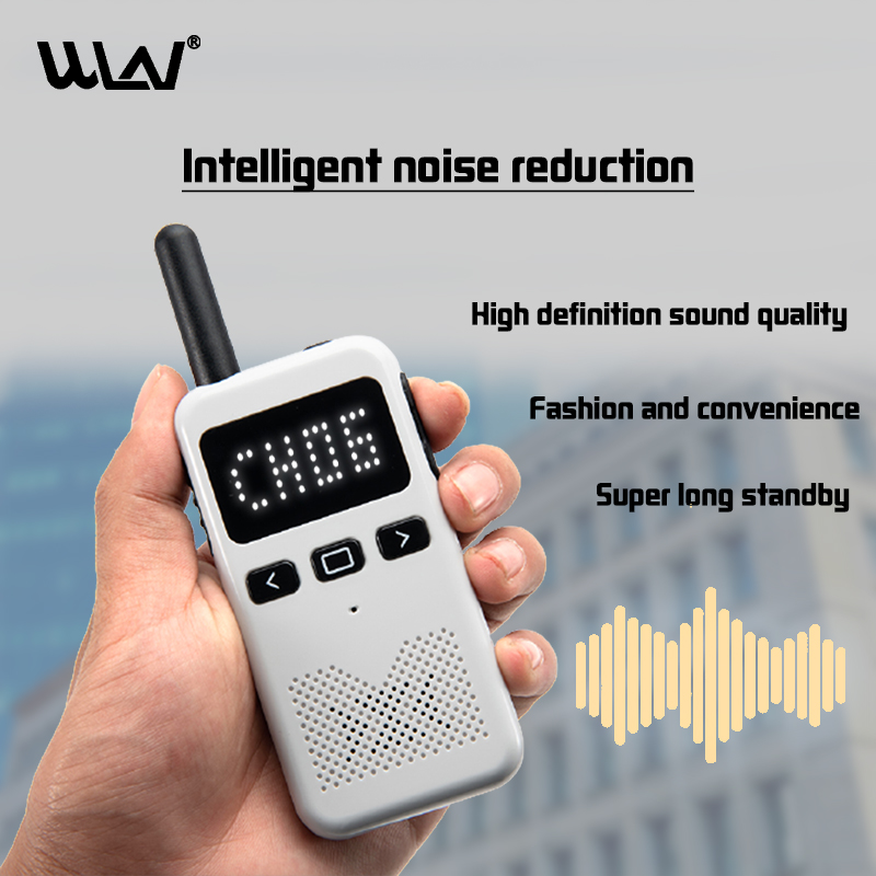 Ultra Thin Mini Radio WLN KD-C70 UHF Long Distance Pocket Walkie Talkie ...