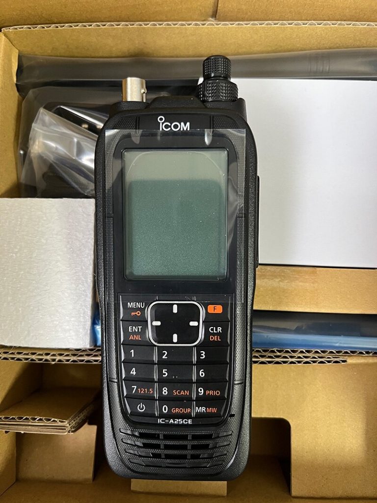Air Band Transceiver ICOM IC-A25CE Aviation Handheld Radio IC-A24 ...