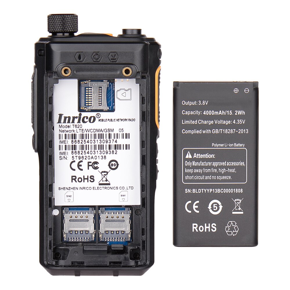 Inrico T620 4G LTE Intercom Phone Mini Zello PoC Walkie Talkie