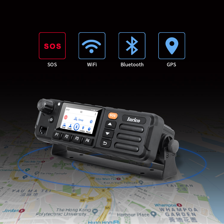 Inrico TM-7 Wifi GSM WCDMA 3G SIM Network Mobile Radio with Touch ...