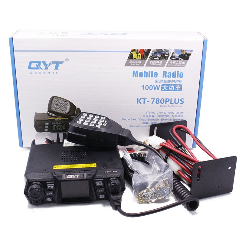 QYT KT-780PLUS Car Radio High Power 100W VHF or 75W UHF Boat Ham Mobile ...