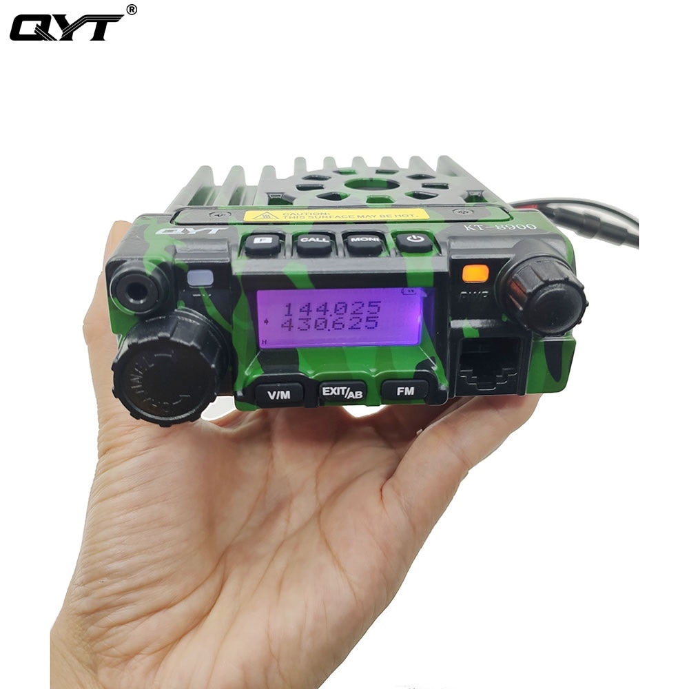 QYT KT-8900D Camouflage 25W Mini Mobile Amateur Radio Dual Band Car ...