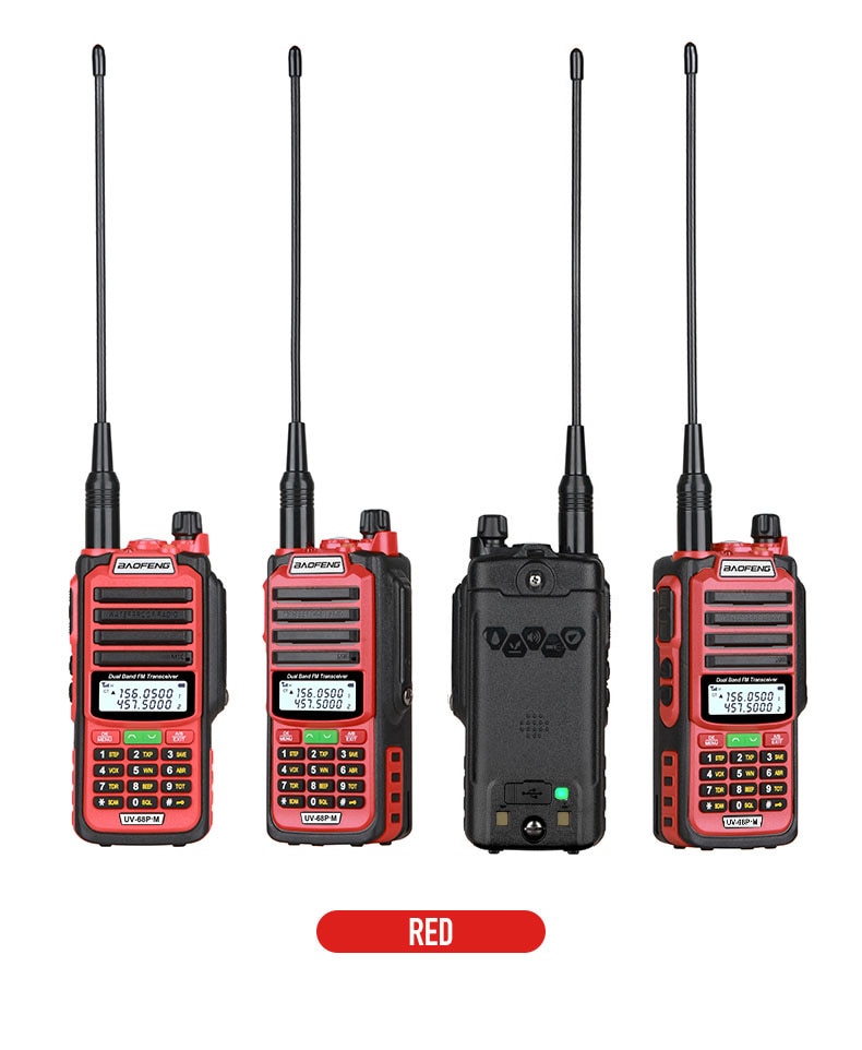 2Pack 10W Tri-Power Baofeng UV-68 PRO MAX V2 IP68 Waterproof Walkie Talkie High Power 711 ...