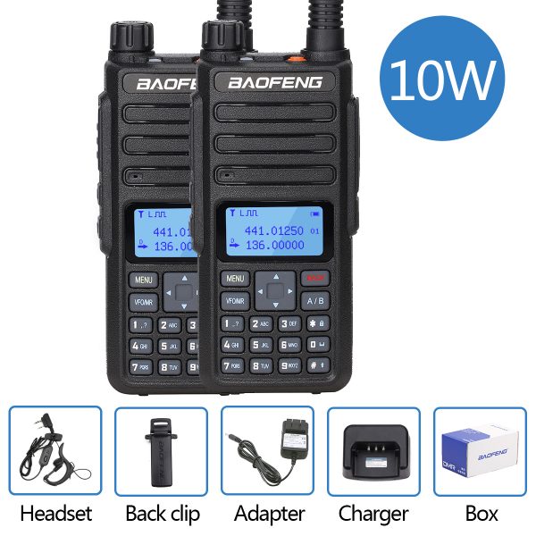 Baofeng BF-H6 Tri-power 2w/5w/10w Dual band UHF VHF 10km Long Talking ...