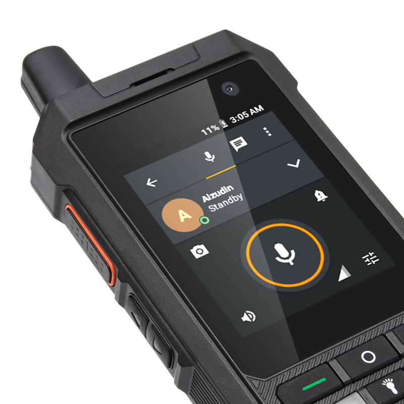 F80S POC Walkie Talkie 4G Smartphone Quad Core 1.4GHz SOS Rugged Phone ...