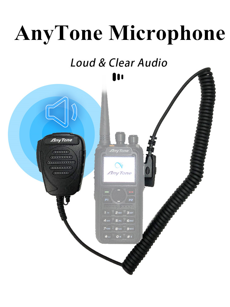 Anytone Microphone Speaker for AT-D878UV AT-D878UVplus At-d878uvii Plus ...